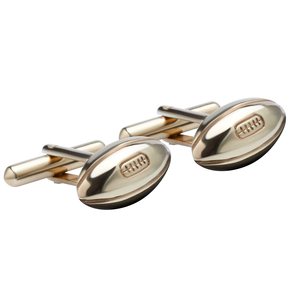 9ct Gold Rugby Ball Cufflinks – The Cufflink Store