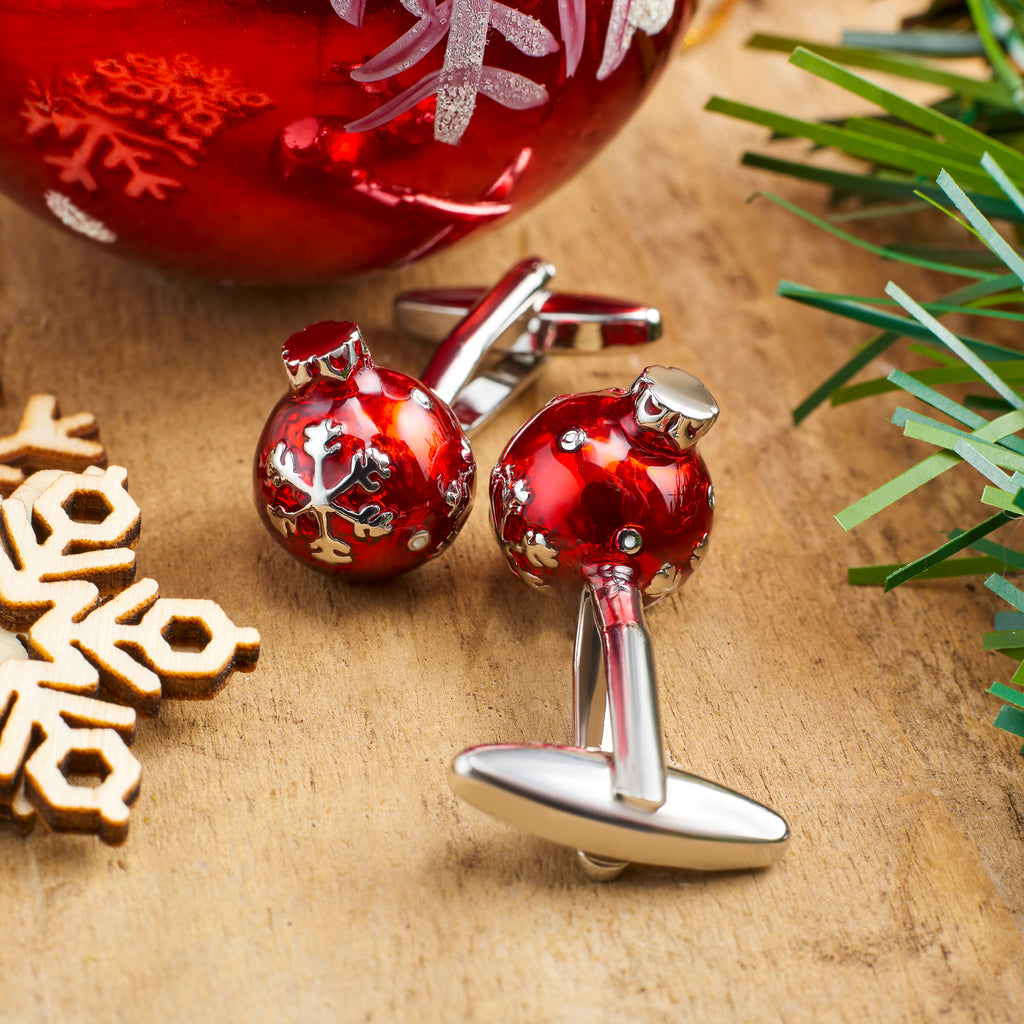 Christmas Baubles Cufflinks – The Cufflink Store