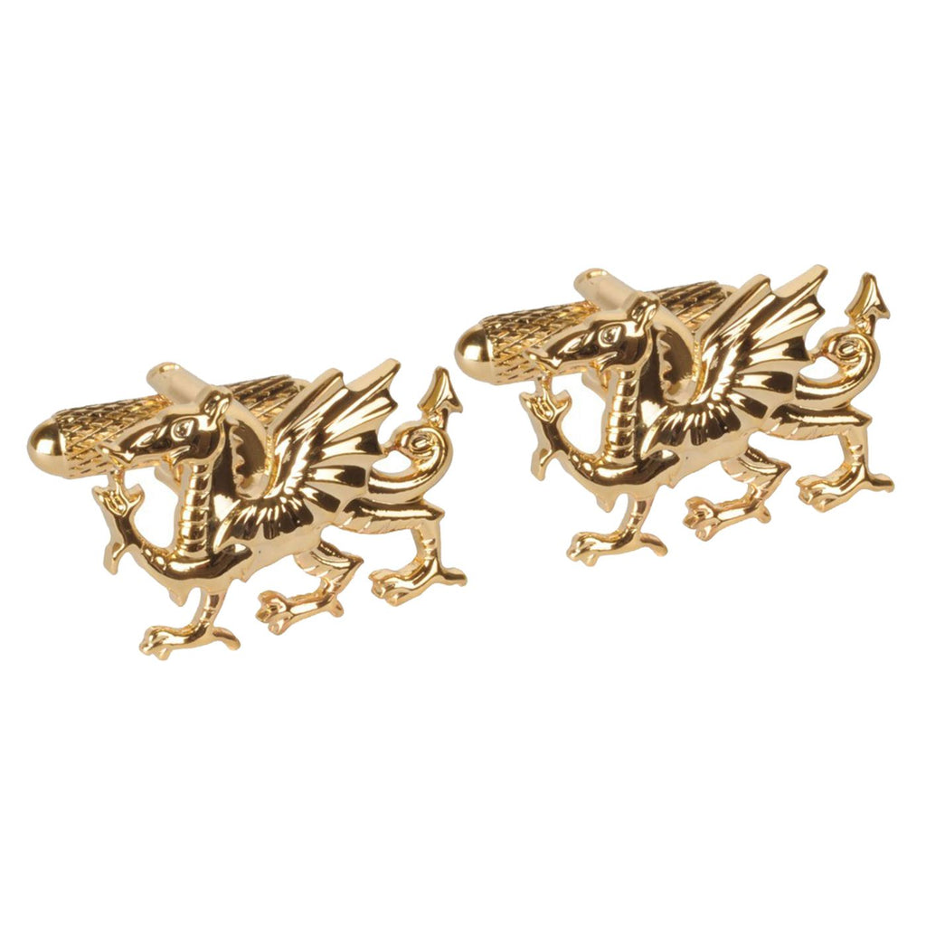 Gold Plated Welsh Dragons – The Cufflink Store