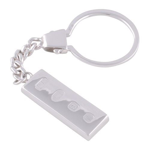 Sterling Silver Ingot Keyring – The Cufflink Store