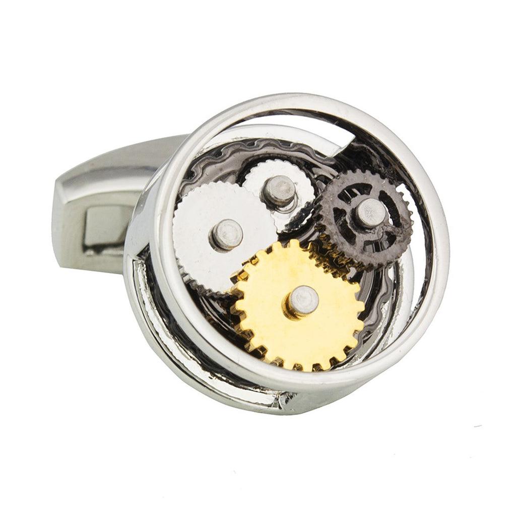 Circular Gear Movement Cufflinks – The Cufflink Store