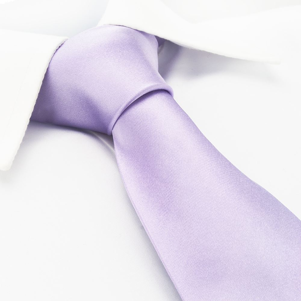 Plain Lilac Silk Tie – The Cufflink Store