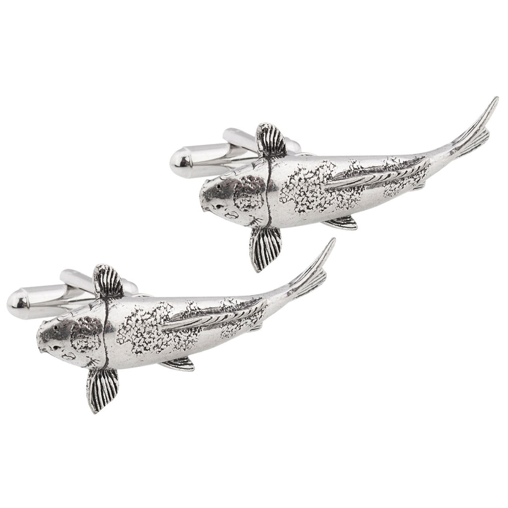 Koi Carp Pewter Fish Cufflinks – The Cufflink Store
