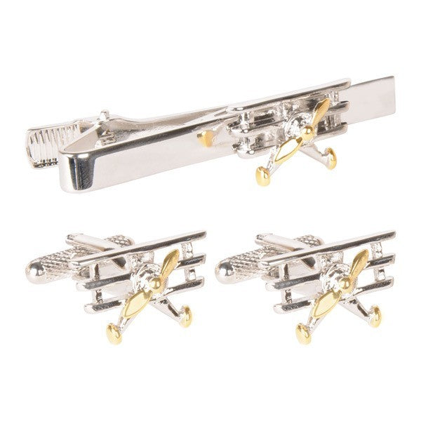Tri Plane Cufflinks and Tie Bar Gift Set – The Cufflink Store